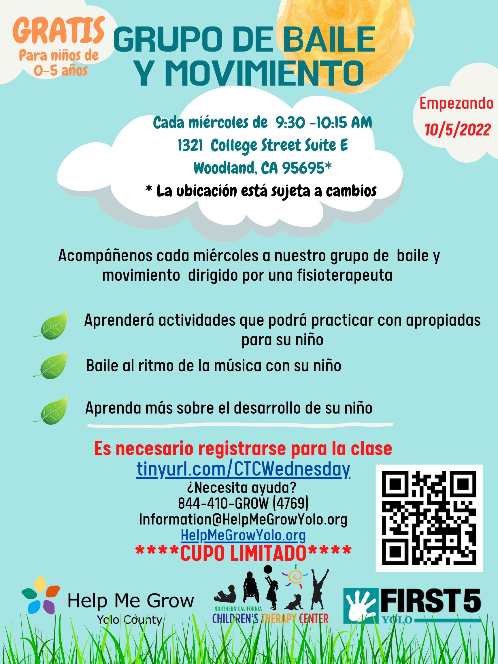 Movement and Dance Playgroup - First 5 Yolo